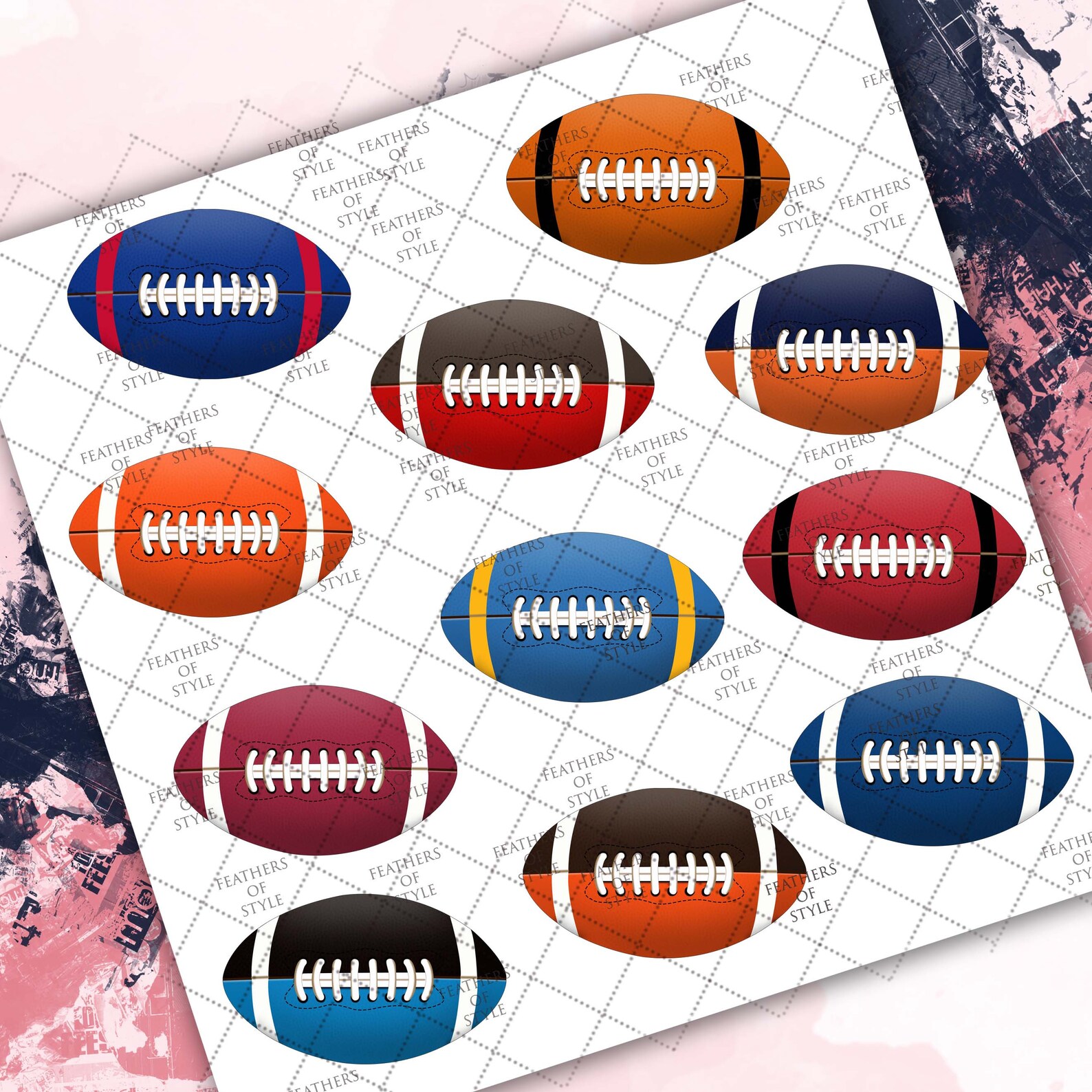 Football Helmet Clipart Football Clipart Football Numbers - Etsy