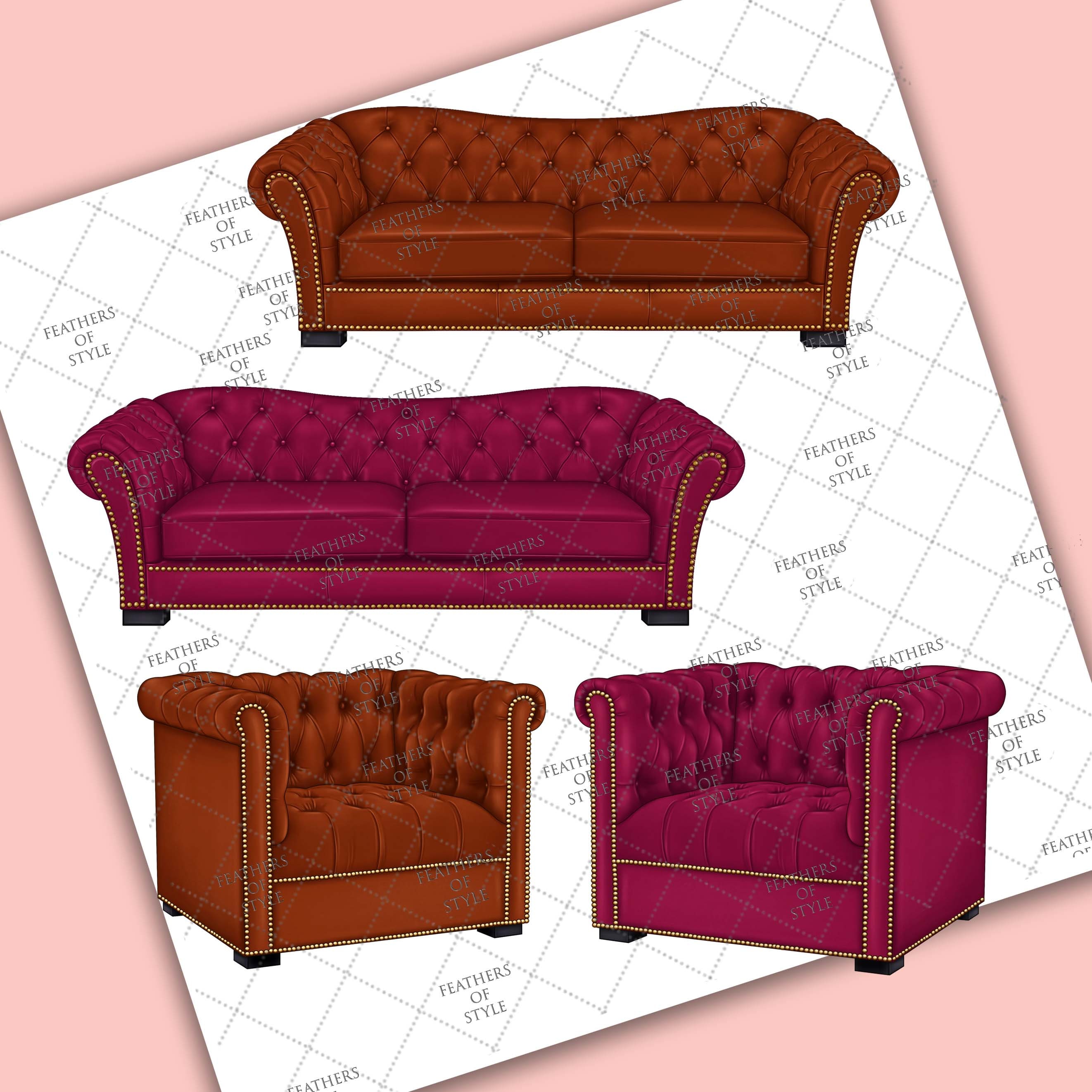 Background Scene Living Room Clipart Living Room Scene | Etsy