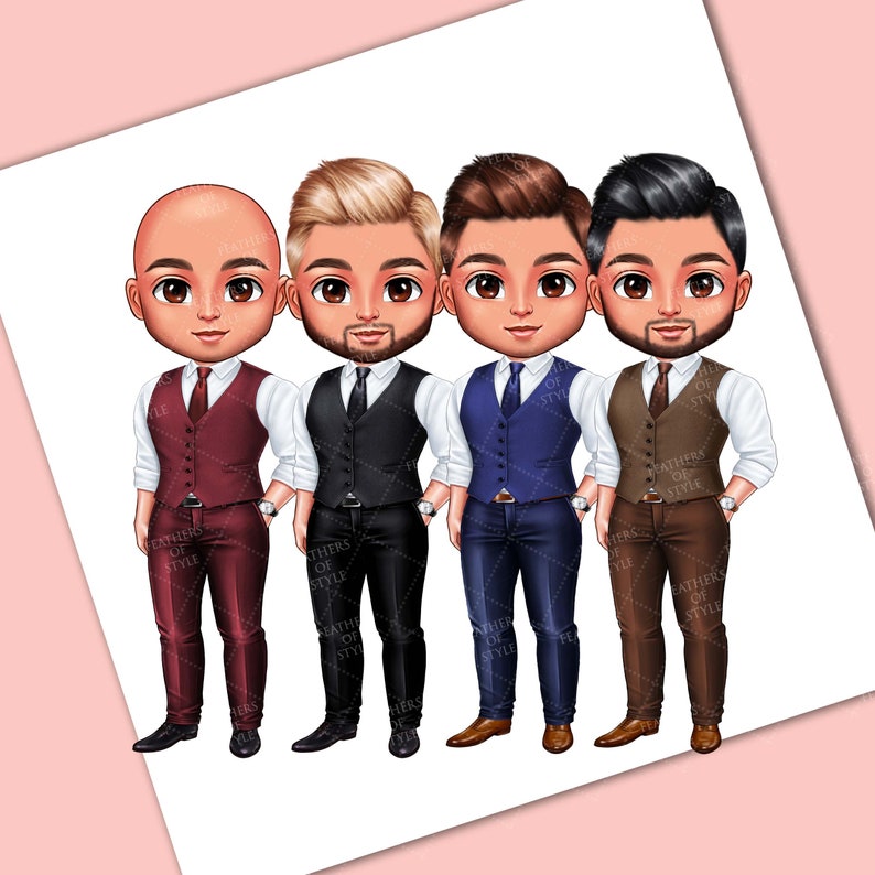Chibi Man Clipart, Chibi Business Man Clipart, Chibi Boyfriend Clipart ...