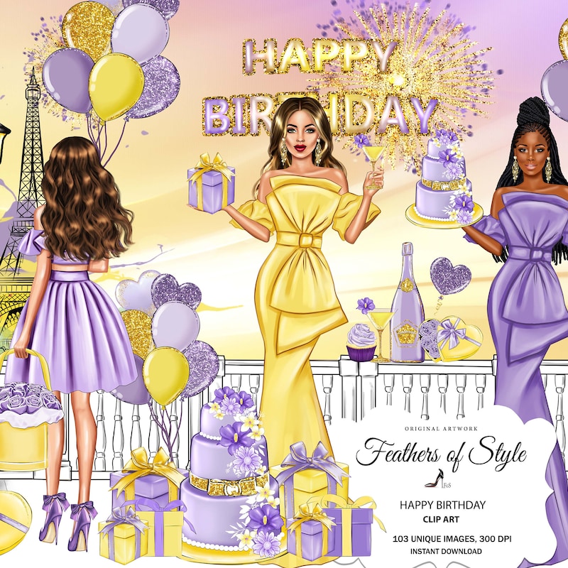 Birthday Clipart - Etsy