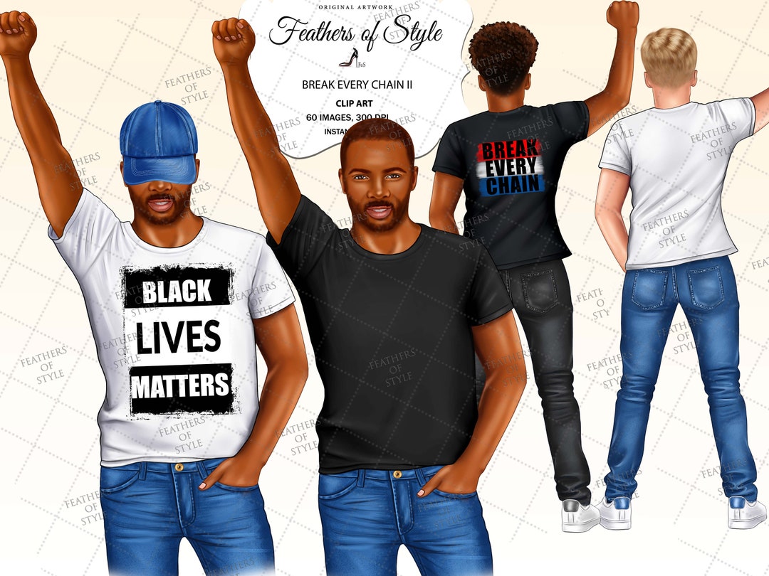 Juneteenth Clipart, Black Lives Matter Clipart, Hands up Clipart, Denim ...