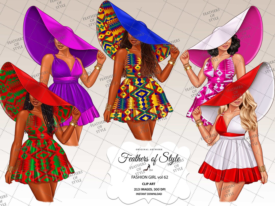 Summer Girls Clipart, Beach Time Clipart, Beach Girls Clipart, Fashion ...