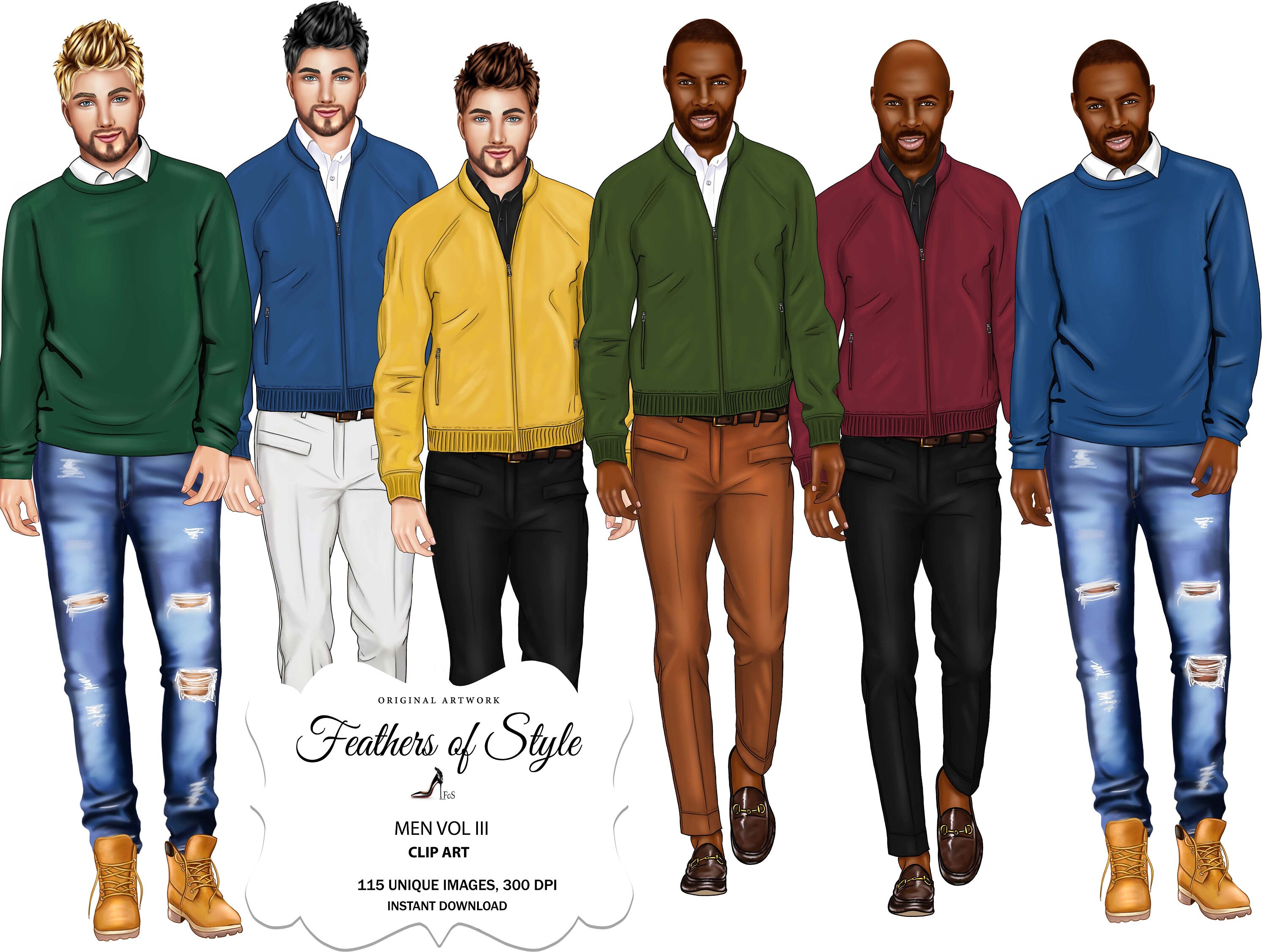 Men Clipart Boyfriend Clipart Casual Man Clipart Boy - Etsy