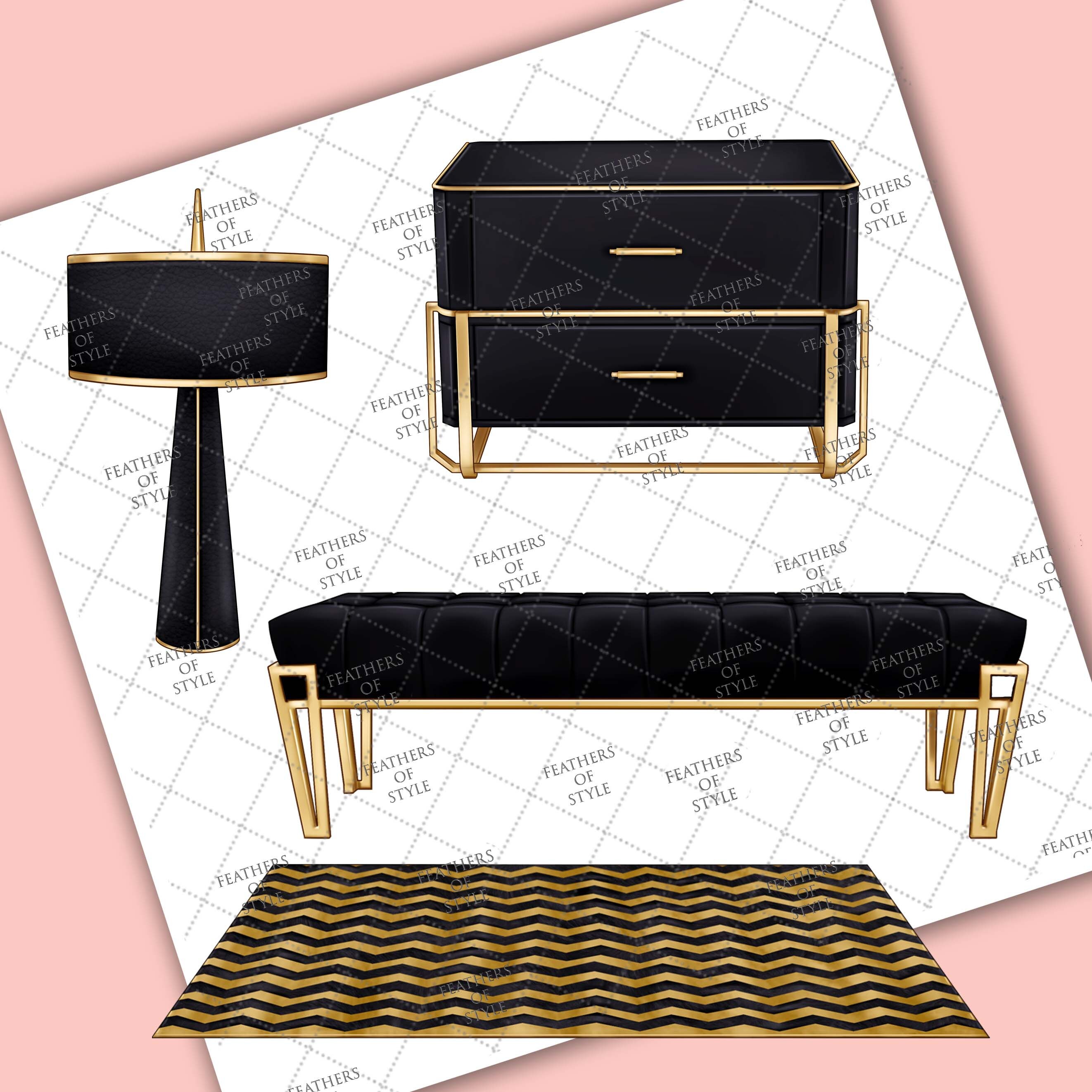 Background Scene Bedroom Clipart Bedroom Scene Bedroom | Etsy