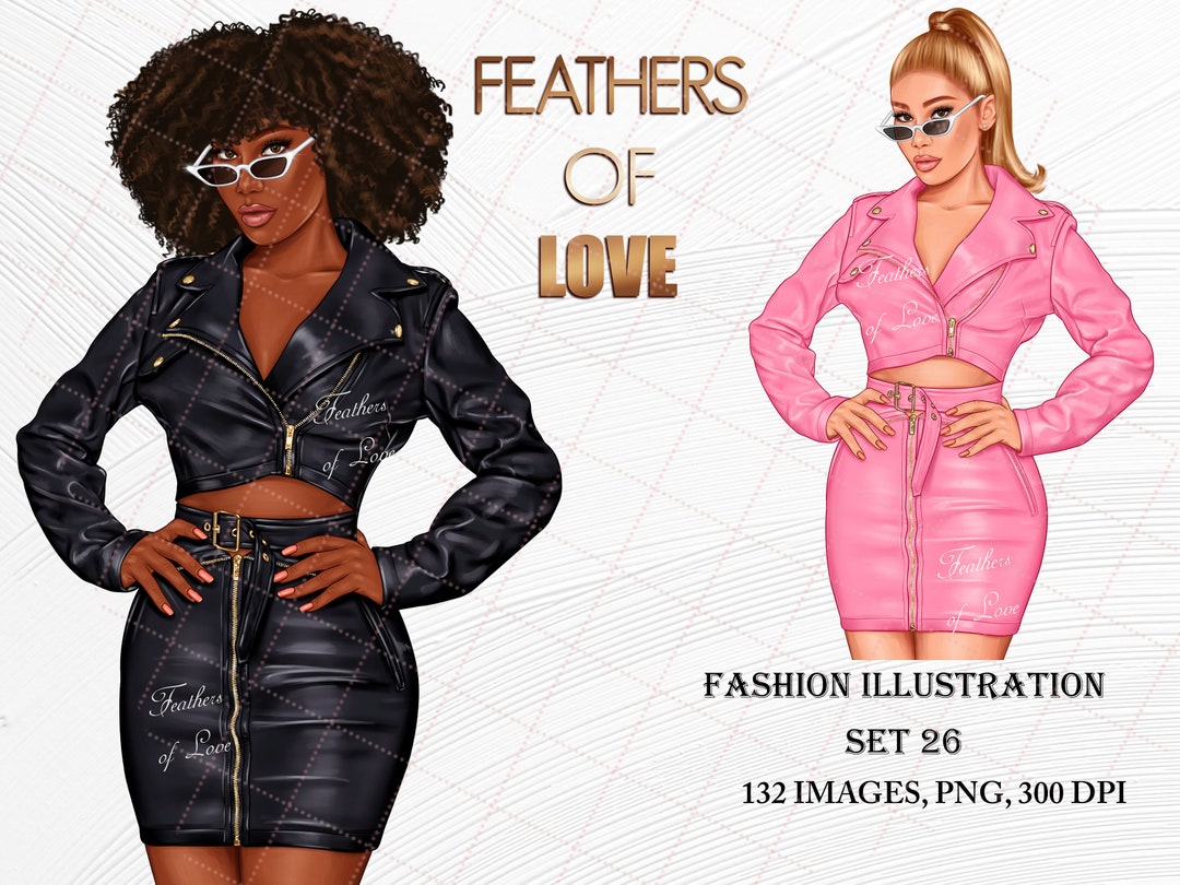 Leather Girl Clipart, Lady Boss Clipart, Boss Babe Clipart, Planner ...