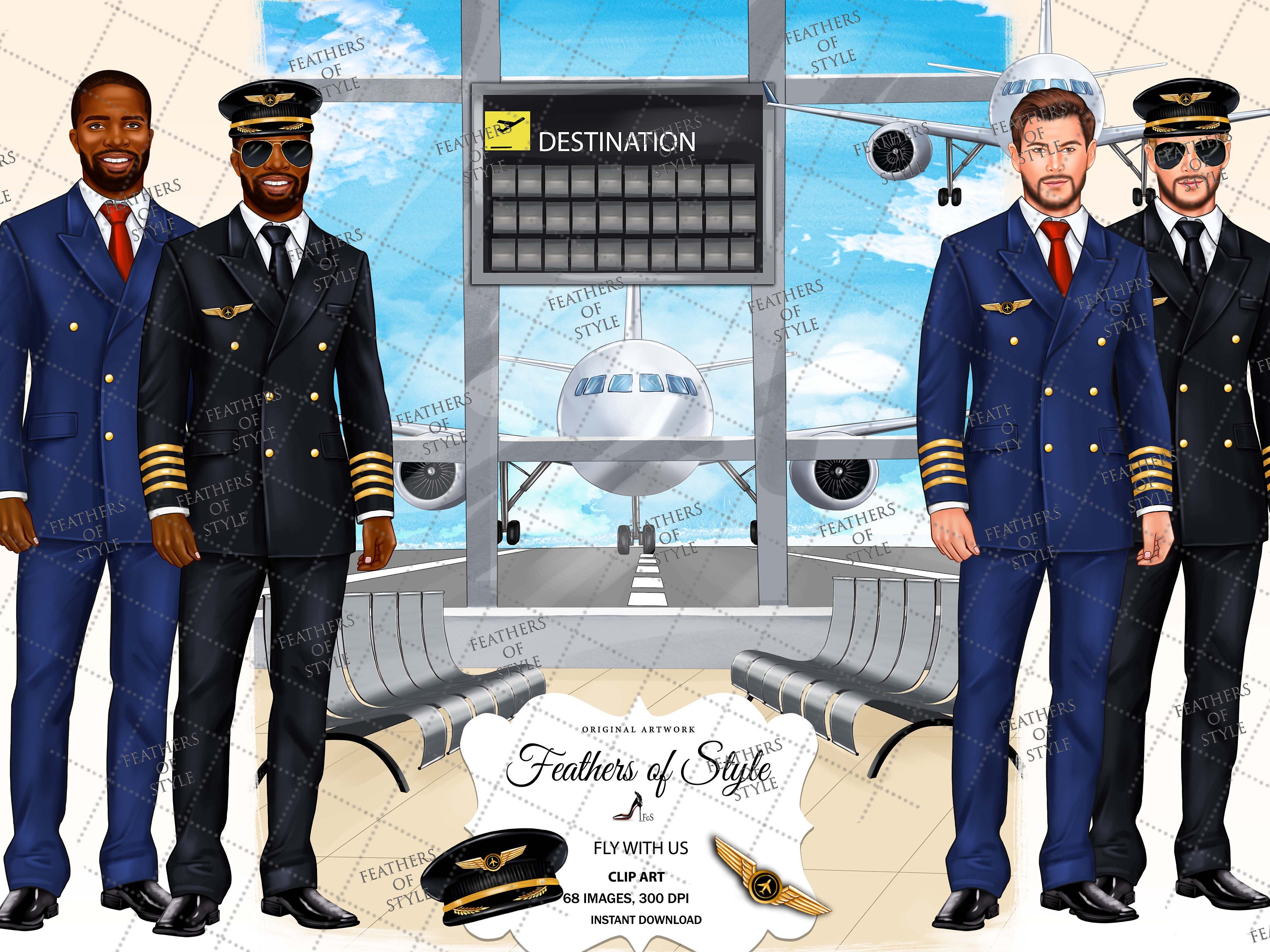 Flight Attendant Clipart