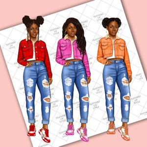 Teenager Girl Clipart, Student Girl Clipart, Fashion Girl Clipart ...