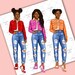 Teenager Girl Clipart, Student Girl Clipart, Fashion Girl Clipart ...
