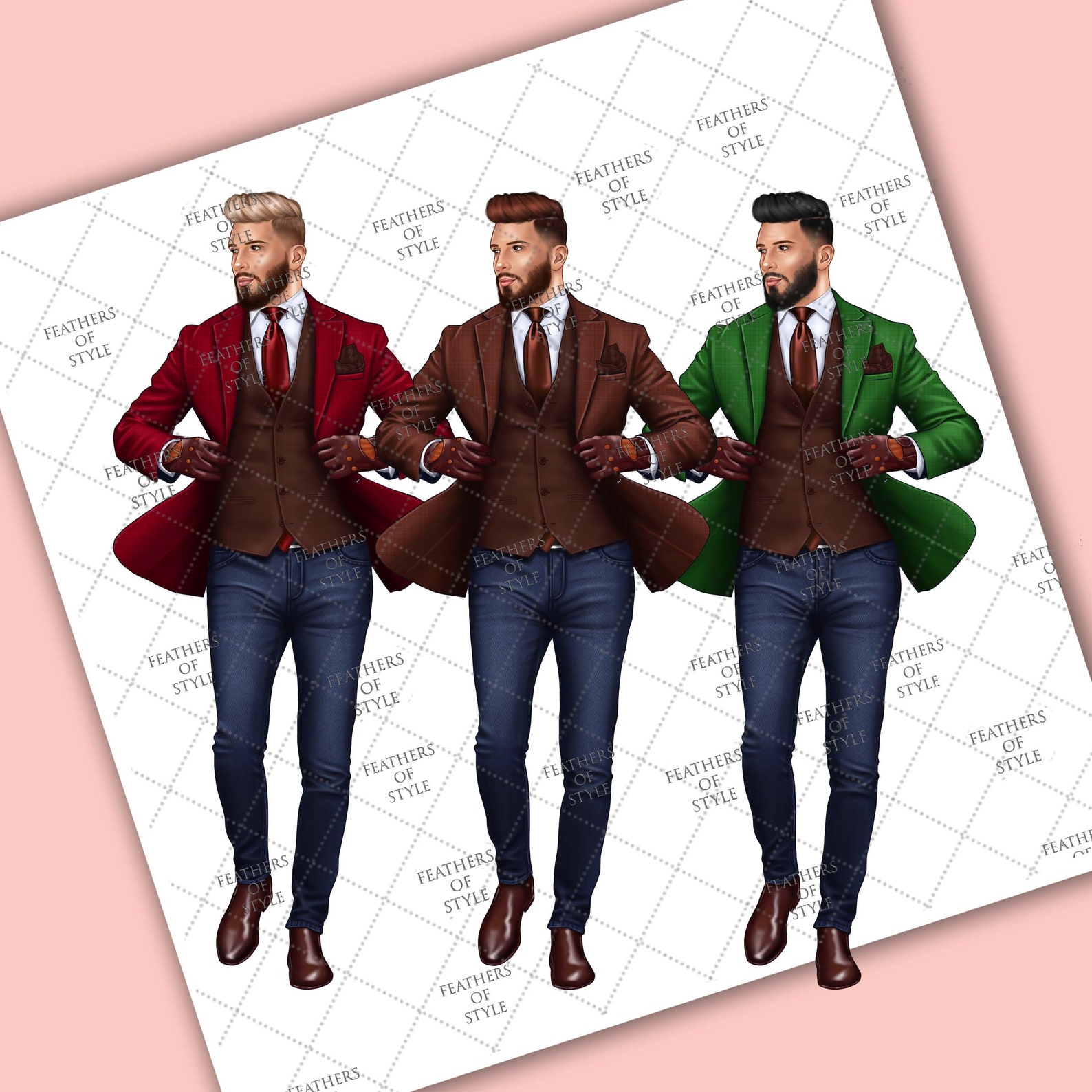 Man Clipart, Business Man Clipart, Boyfriend Clipart, Casual Man ...