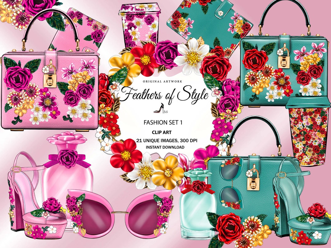 Fashion Accessories Clipart, Fashion Clipart, Fashion Illustration ...
