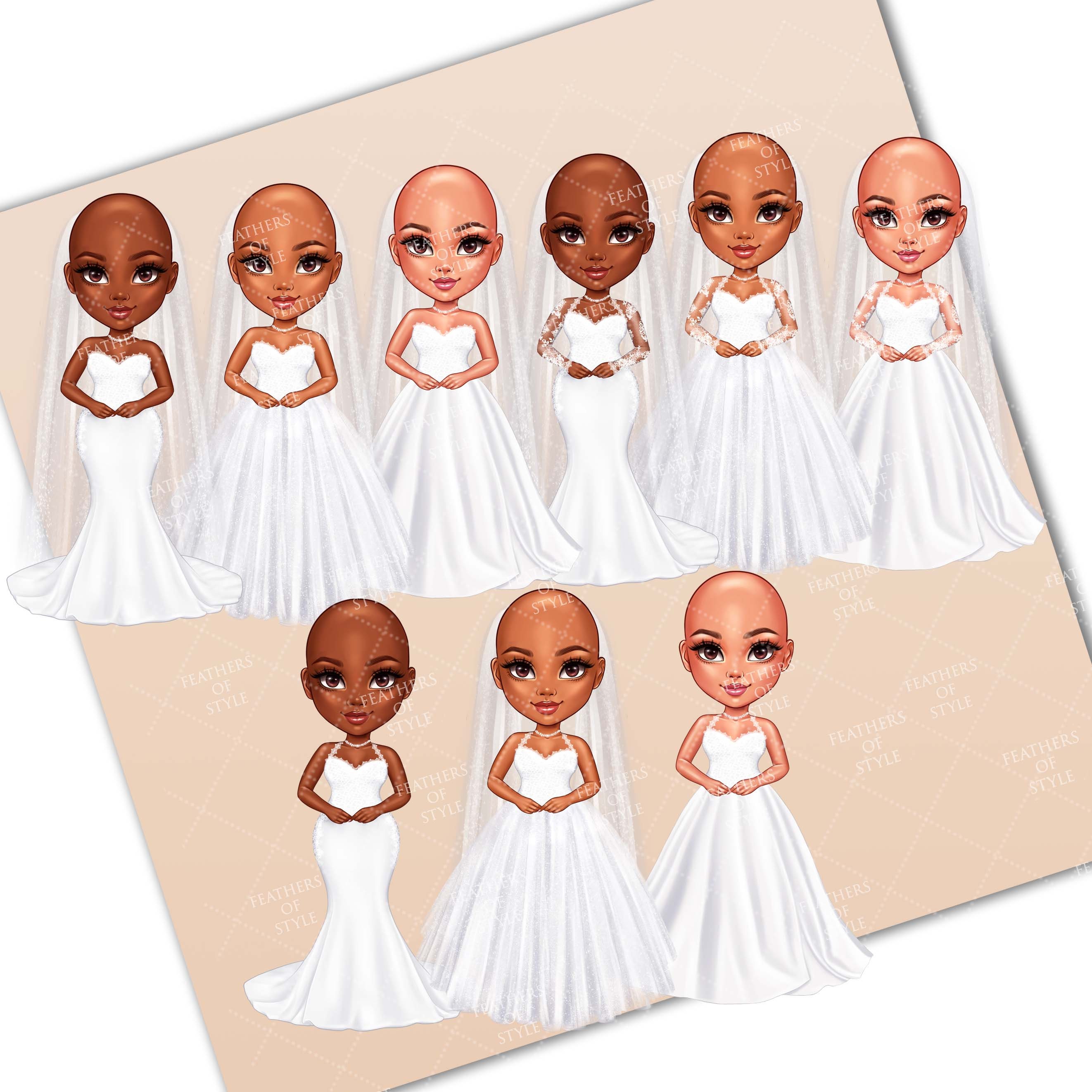Chibi Wedding Clipart, Chibi Bride Clipart, Chibi Couple Clipart, Chibi ...