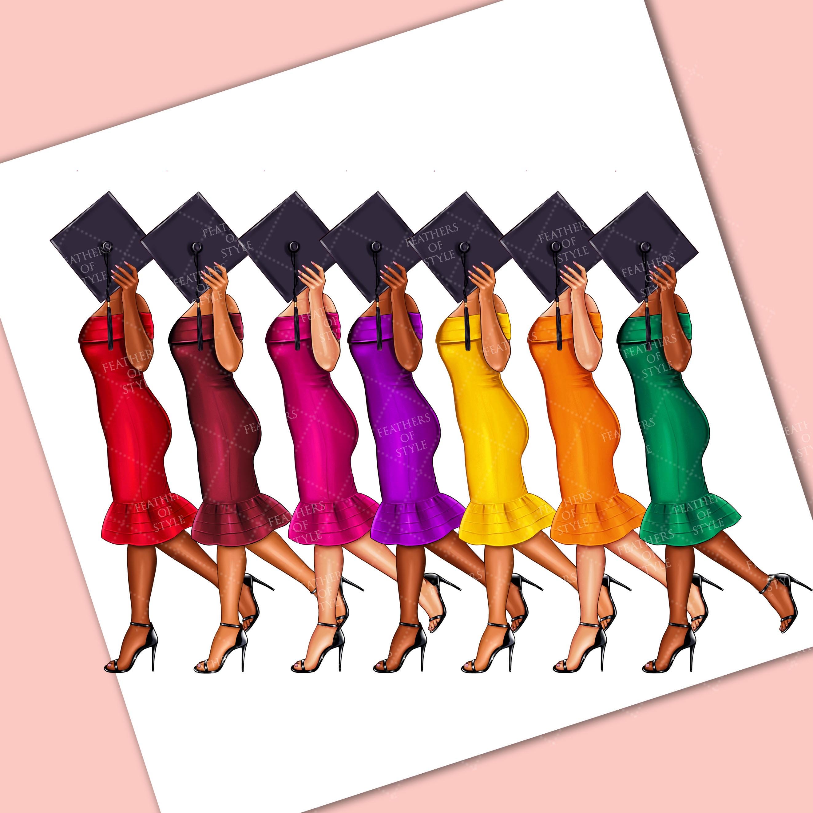 Graduation Clipart, Graduating Girls Planner Stickers, School Clipart ...