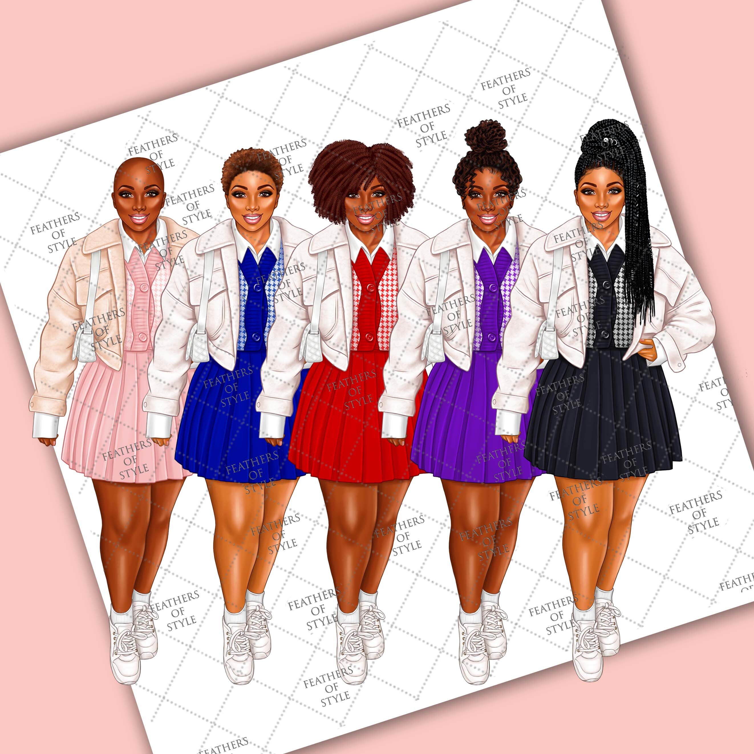 Teenager Girl Clipart, Student Girl Clipart, Fashion Girl Clipart ...