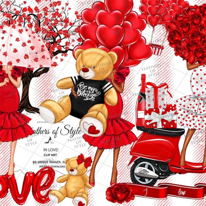 Valentines Day Clip Art - Etsy