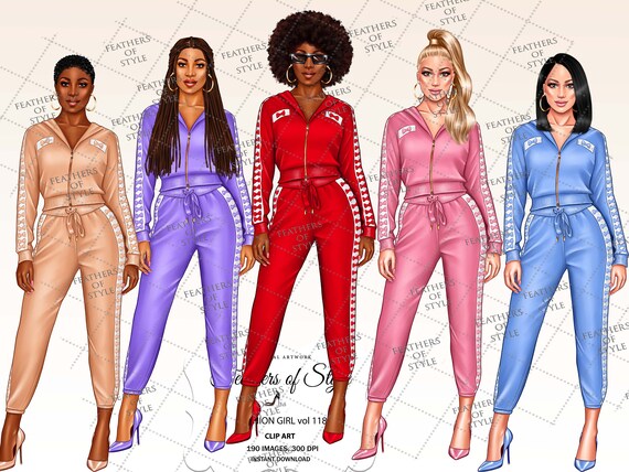 Sport Clipart Sport Girl Clipart Girl Boss Girl Clipart | Etsy