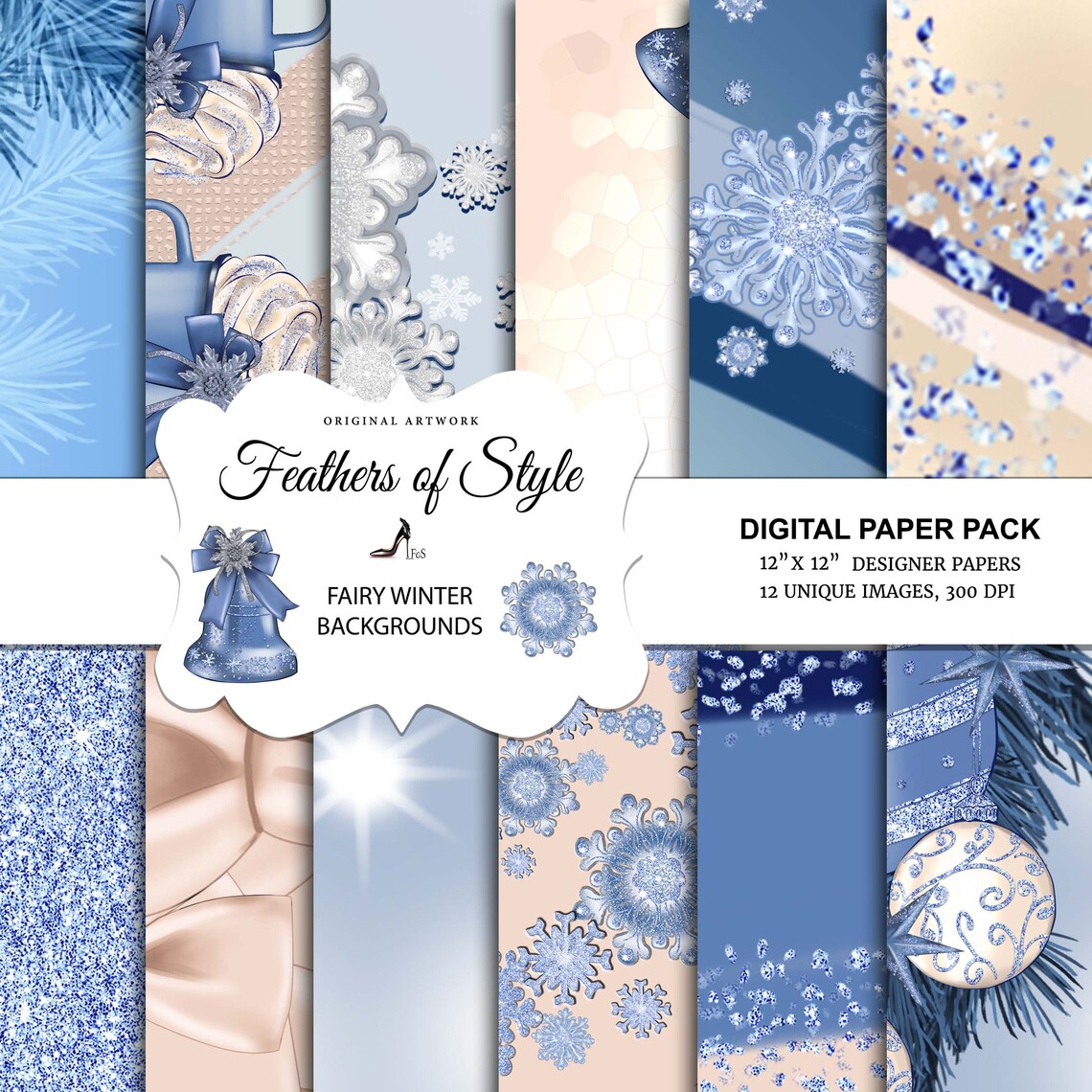Winter Papers Winter Digital Papers Winter Patterns Winter - Etsy