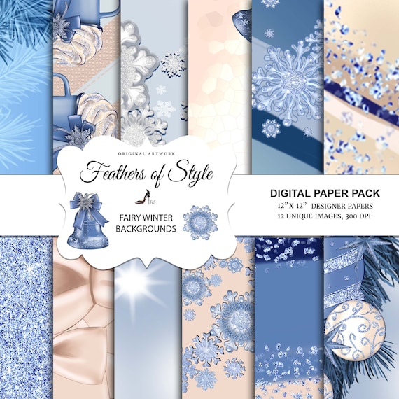 Winter Papers Winter Digital Papers Winter Patterns Winter - Etsy