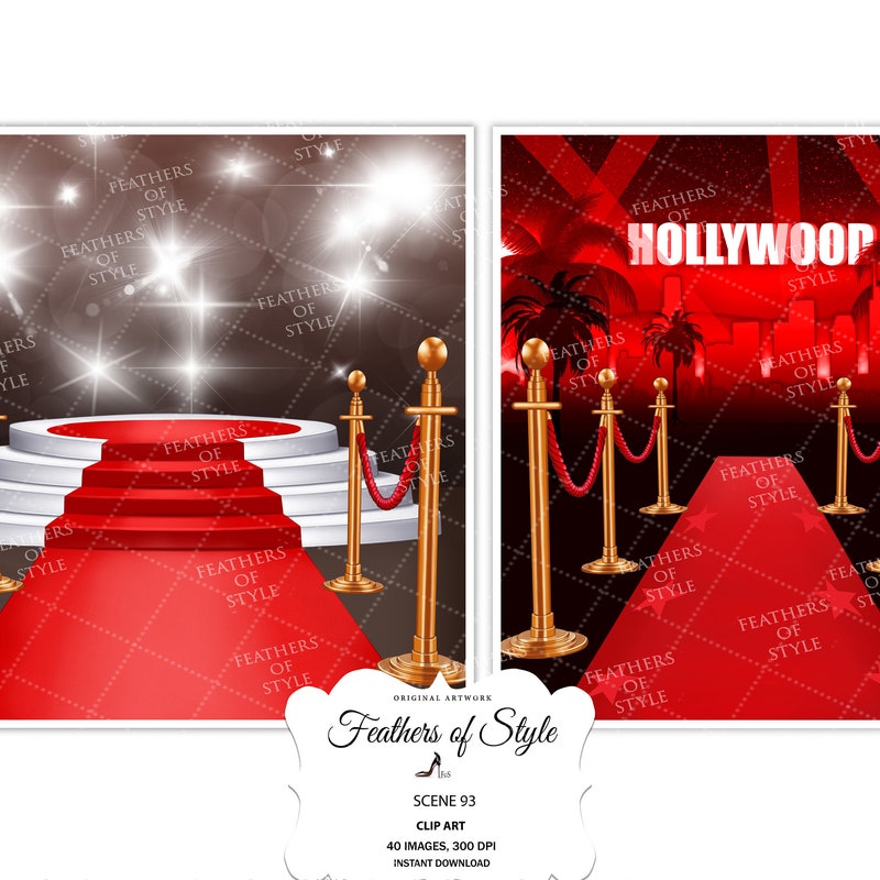 Hollywood Backdrop - Etsy