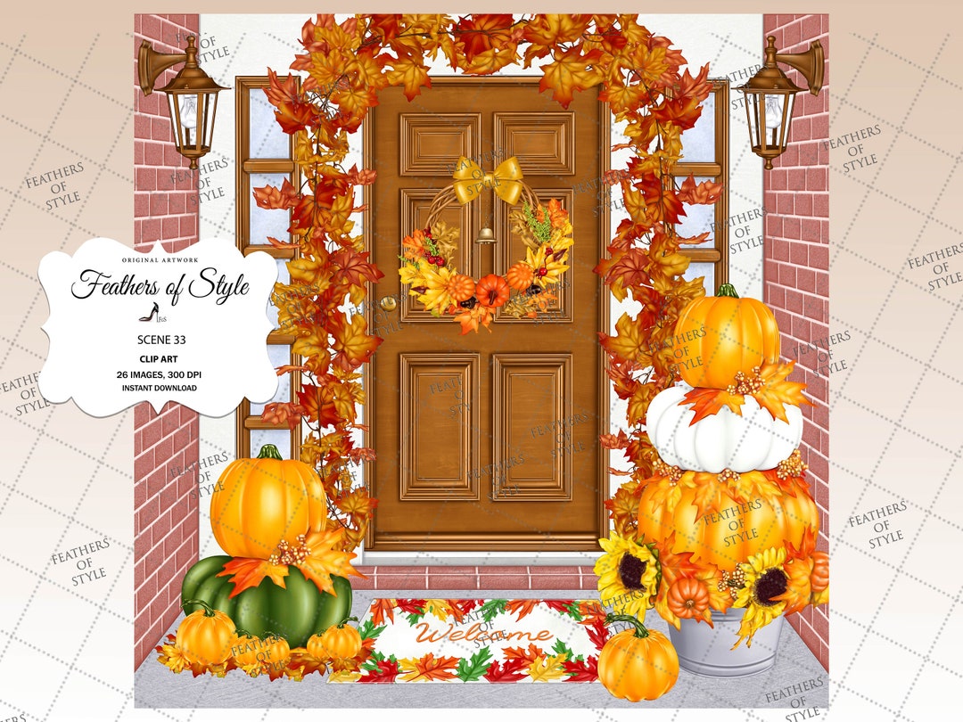 Door Scene, Front Door Scene, Front Door Illustration, Door ...