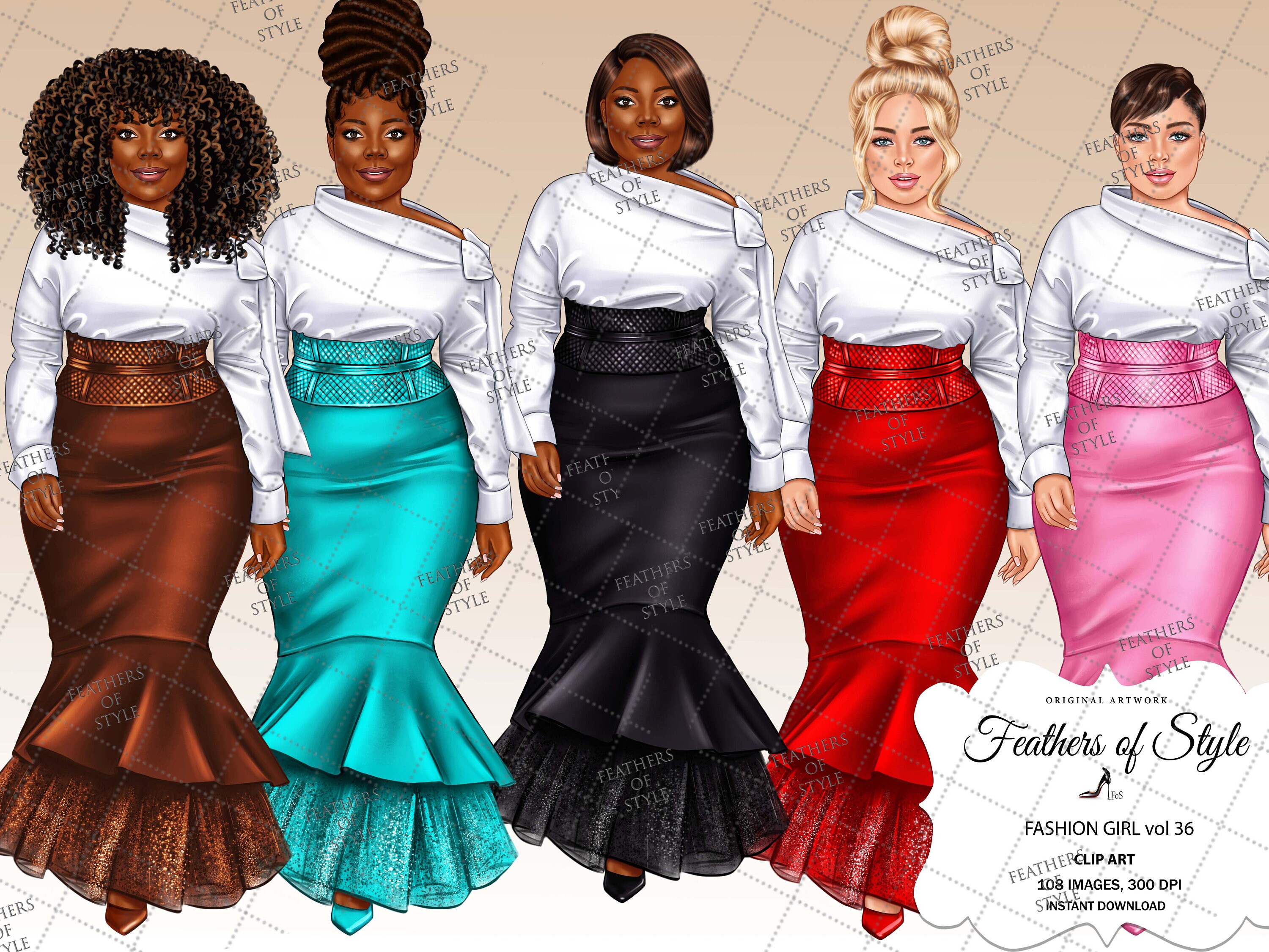 Fashion Lady Clipart Classy Lady Clipart Boss Lady Clipart - Etsy