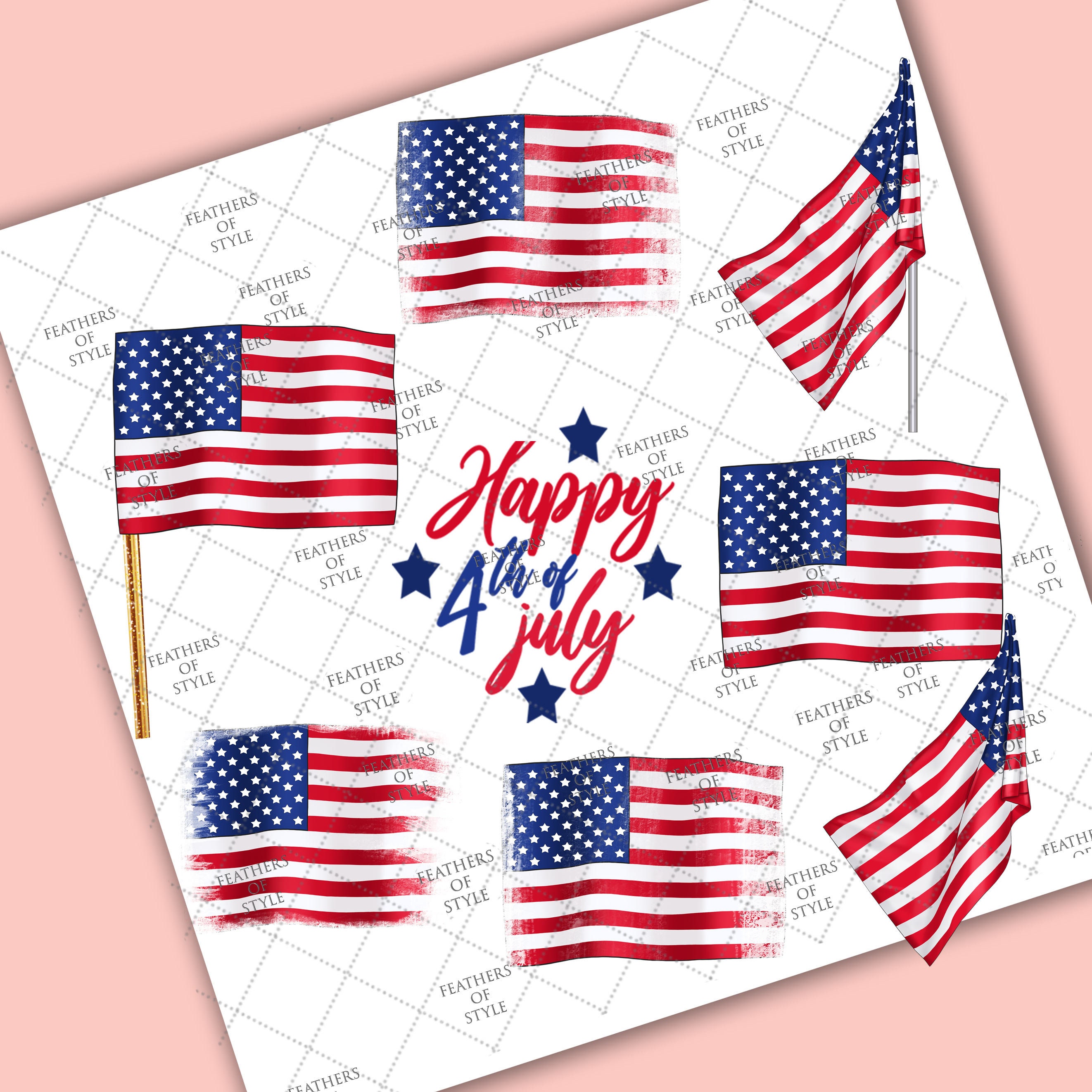 Happy 4th of July Clipart Independence Day Clipart Celebrate America ...