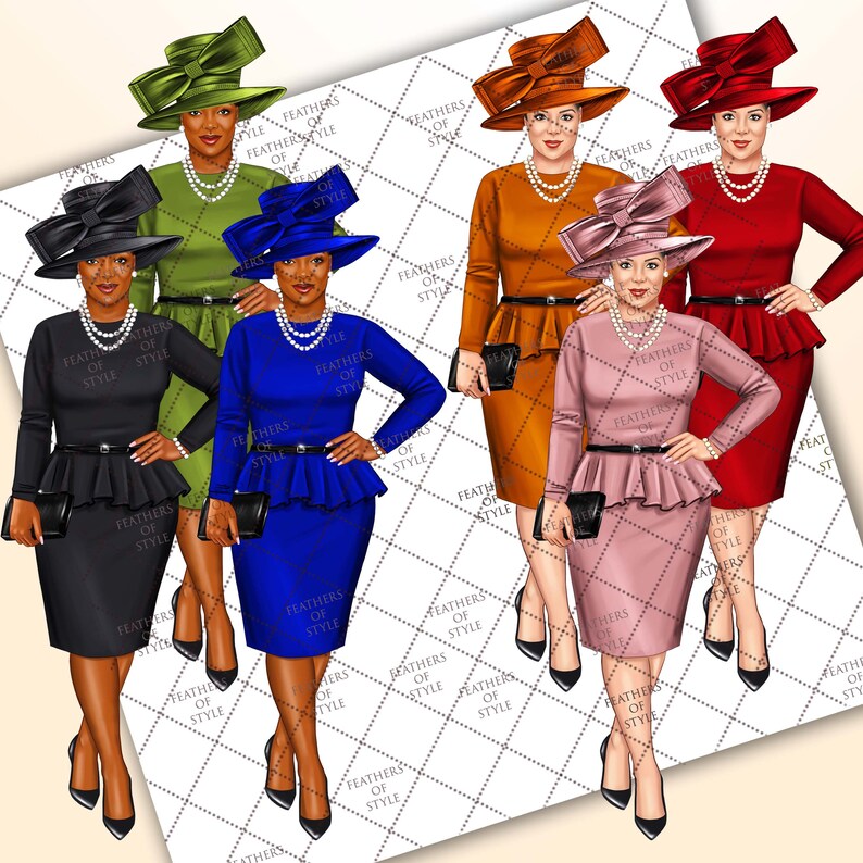 Mature Lady Clipart Fashion Lady Clipart Mature Woman - Etsy