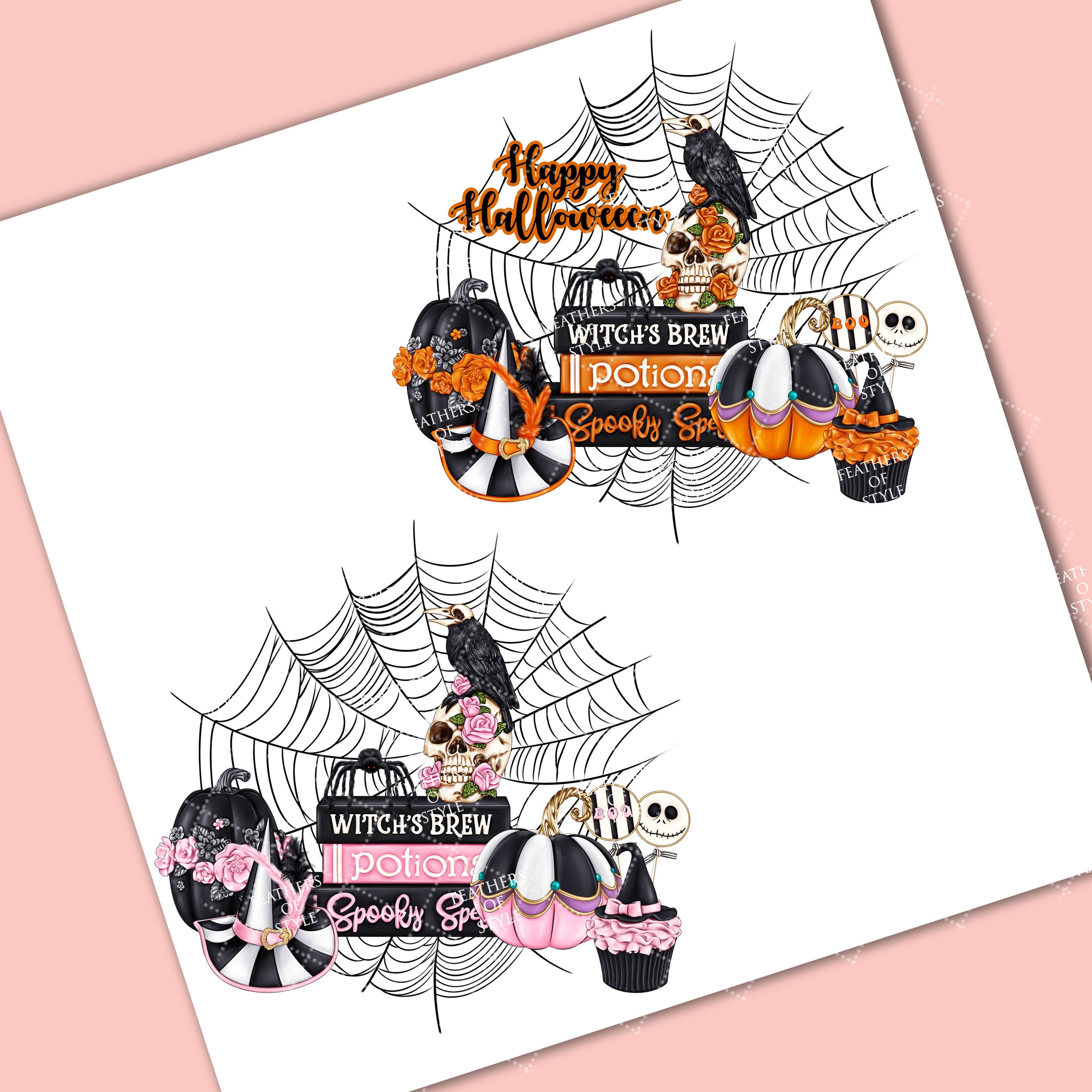 Halloween Clipart Halloween Planner Pumpkin Clipart - Etsy