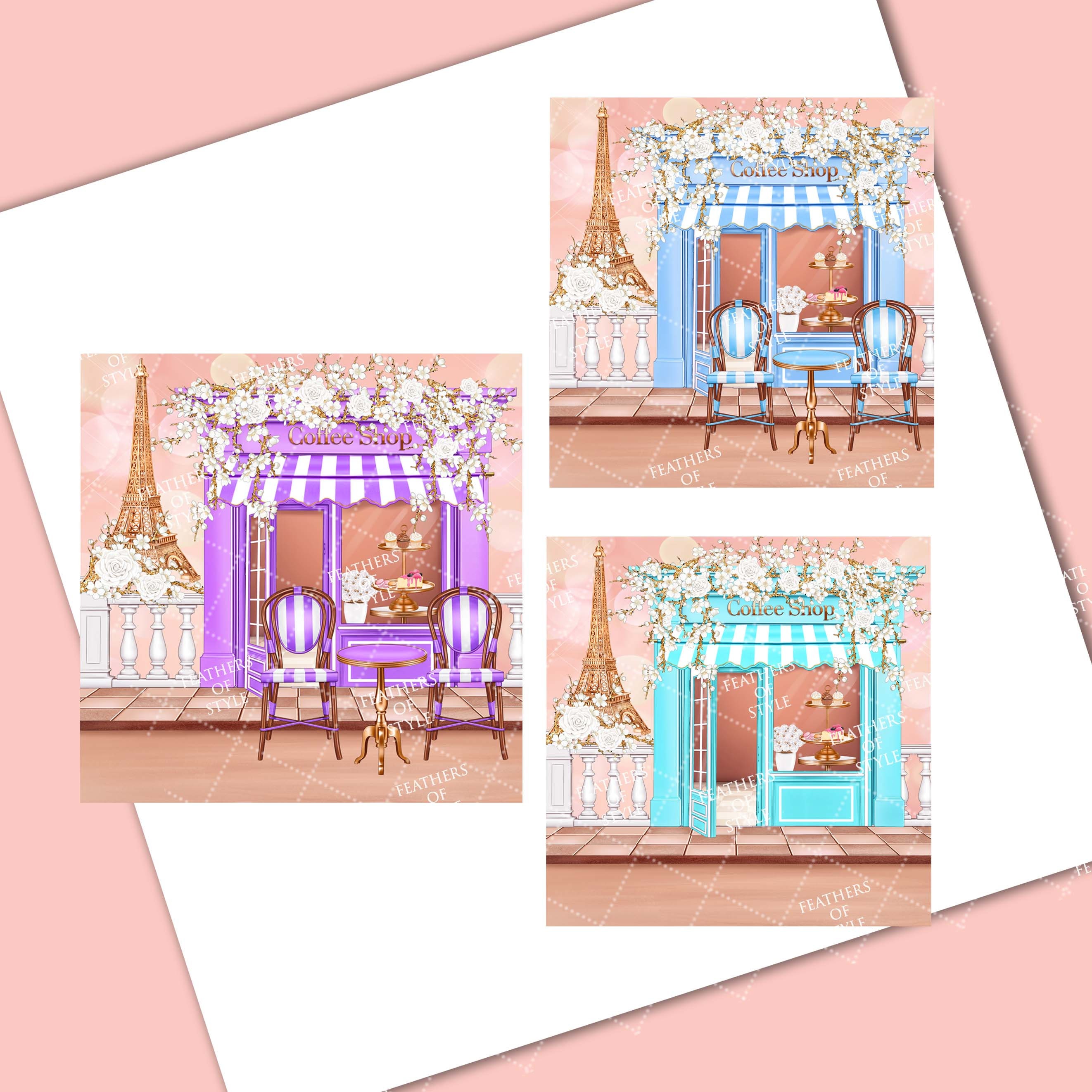 Shop Scene, Coffee Shop Illustration, Coffee Shop Clipart, Coffee Shop ...