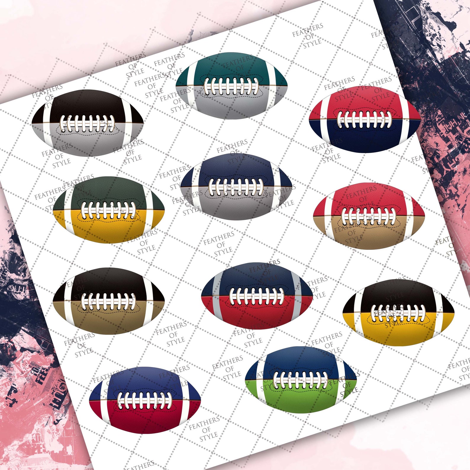 Football Helmet Clipart Football Clipart Football Numbers - Etsy