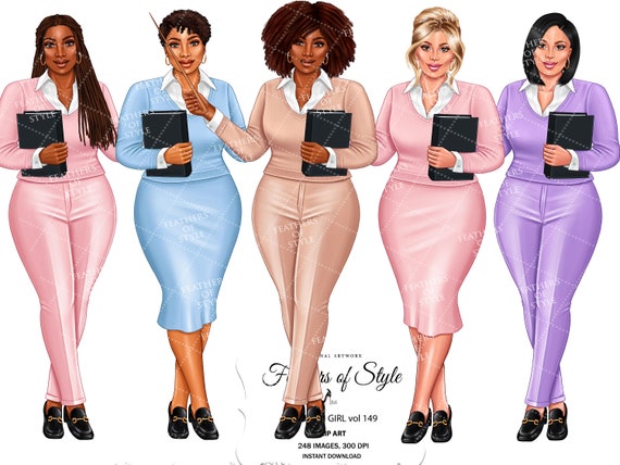 Teacher Clipart Professor Clipart Teacher Lady Clipart - Etsy