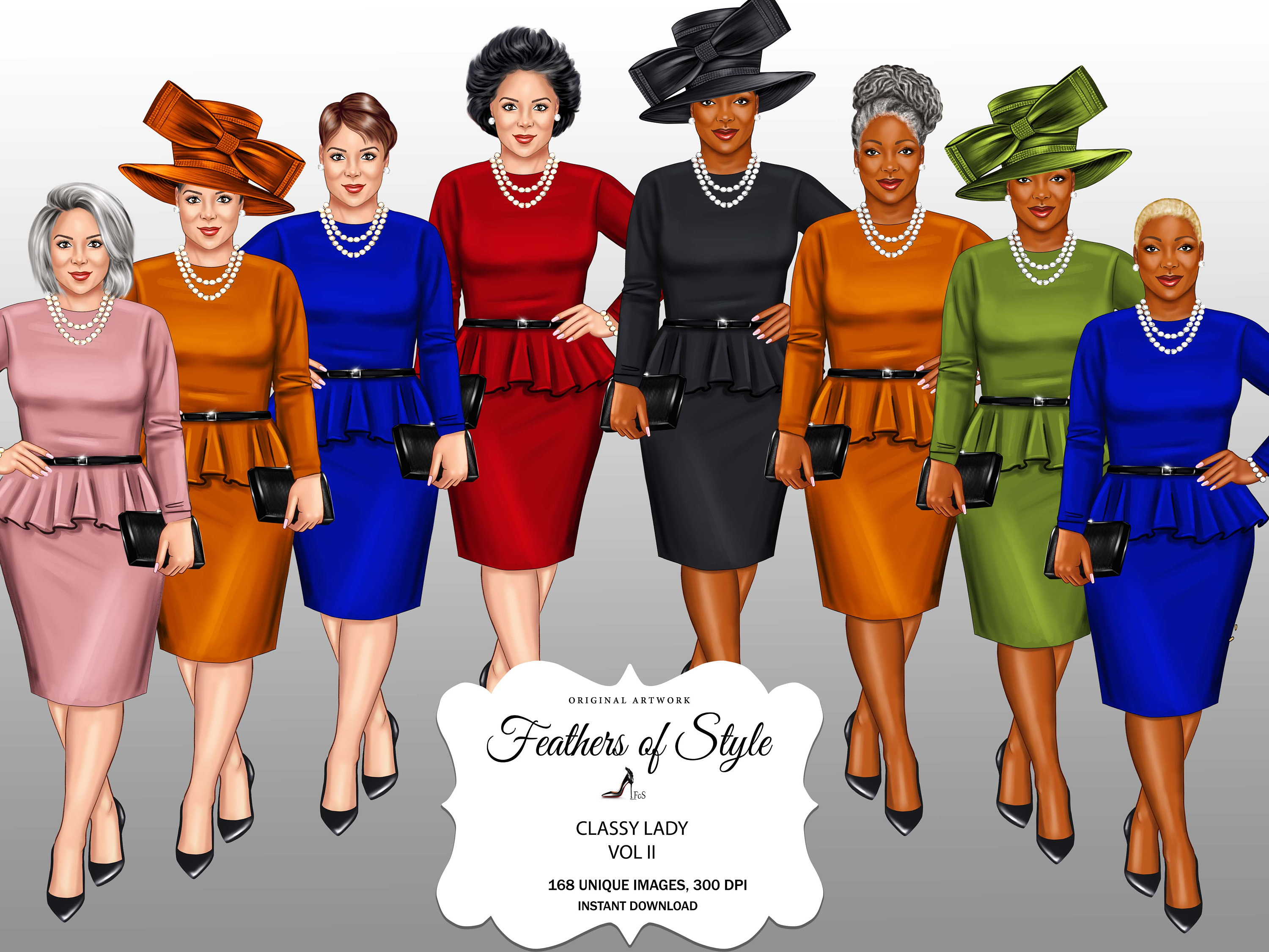 Mature Lady Clipart Fashion Lady Clipart Mature Woman - Etsy