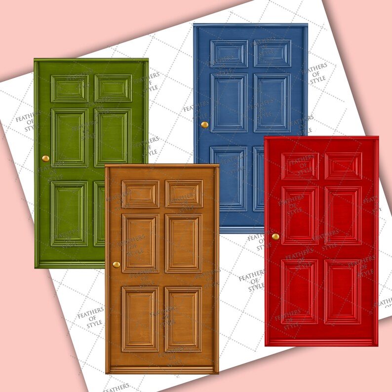 Door Scene Front Door Scene Front Door Illustration Door - Etsy