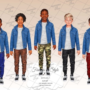 Boy Clipart, Children Clipart, Little Boy Clipart, School Boy Clipart ...