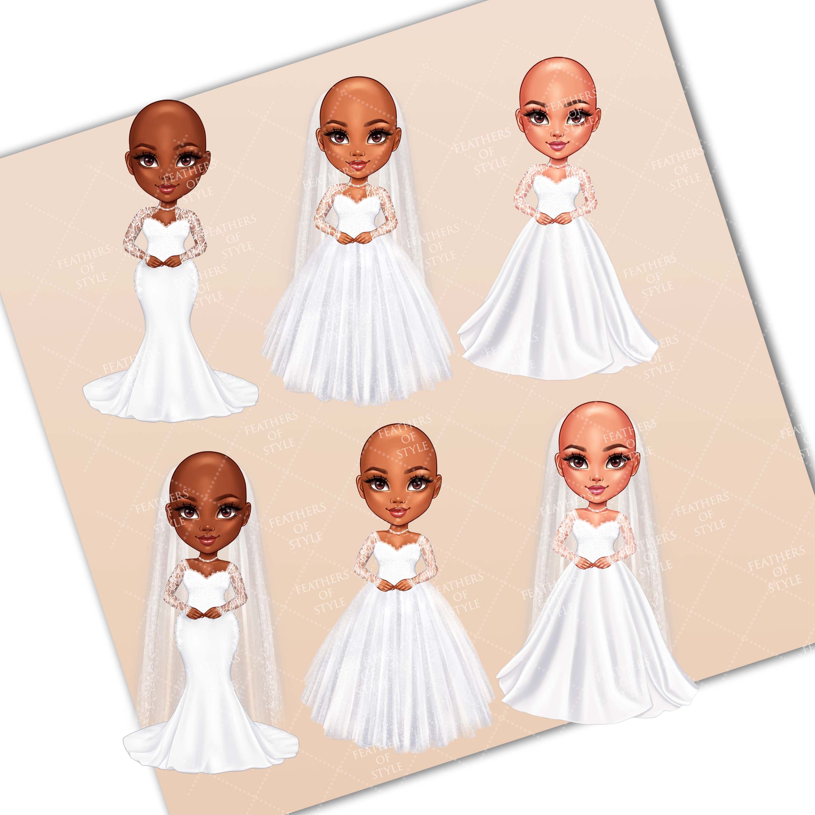 Chibi Wedding Clipart, Chibi Bride Clipart, Chibi Couple Clipart, Chibi ...