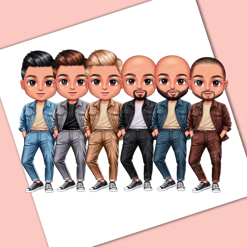 Chibi Man Clipart, Man Clipart, Chibi Boyfriend Clipart, Chibi Boy ...