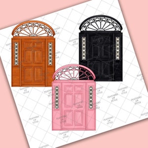 Door Scene, Front Door Scene, Front Door Illustration, Door ...