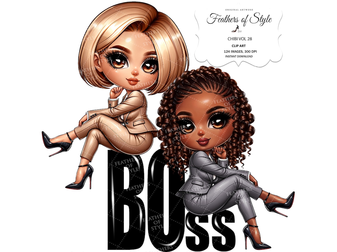 Business Chibi Doll Clipart, Office Chibi Doll Png, Chibi Girl Clipart ...