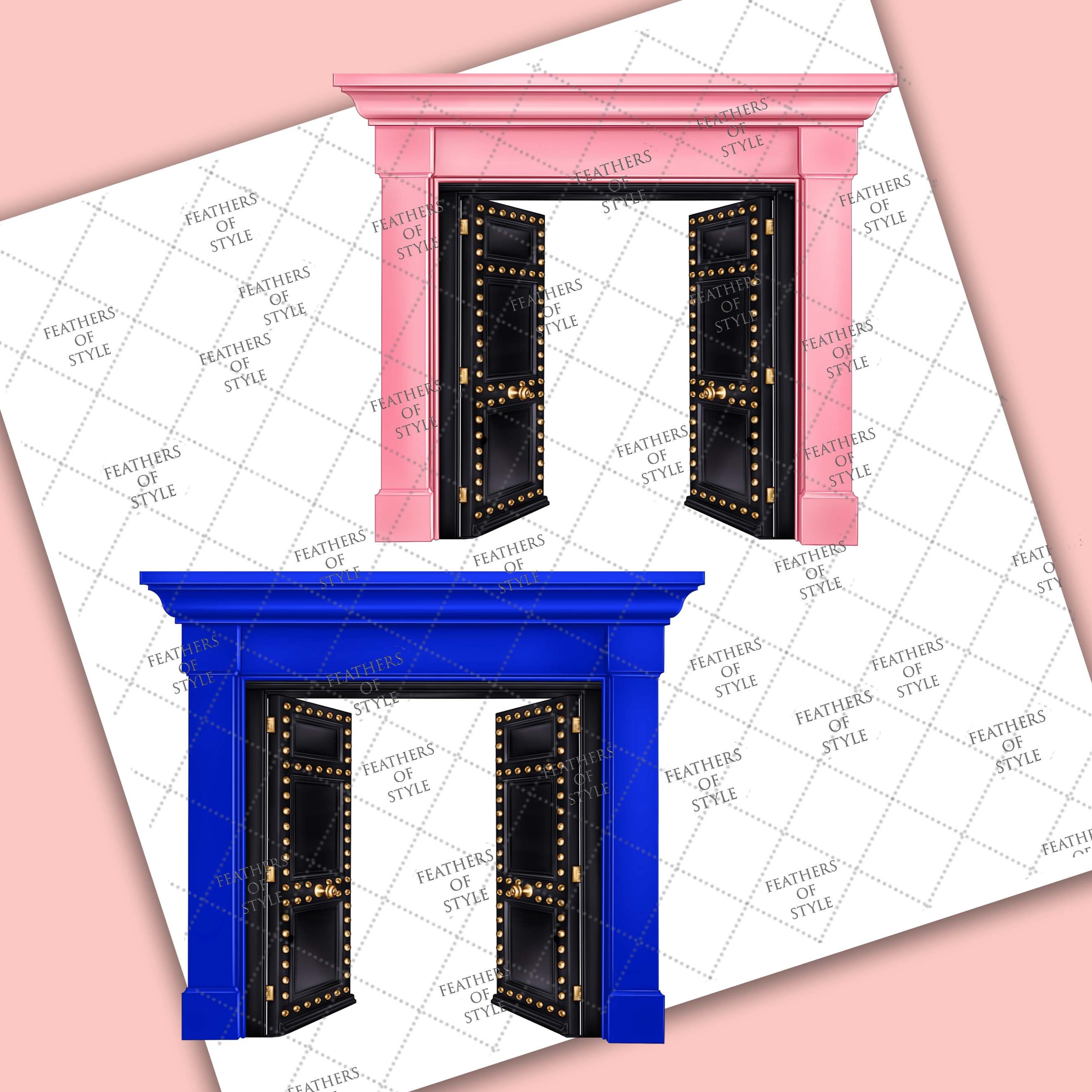 Door Scene Front Door Scene Front Door Illustration Door | Etsy