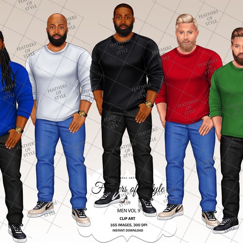 Men Clipart Boyfriend Clipart Casual Man Clipart Boy - Etsy