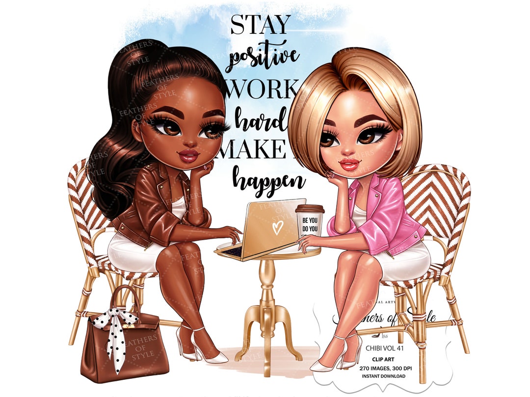 Coffee Chibi Clipart, Coffee Clipart, Chibi Friends Clipart, Coffee ...