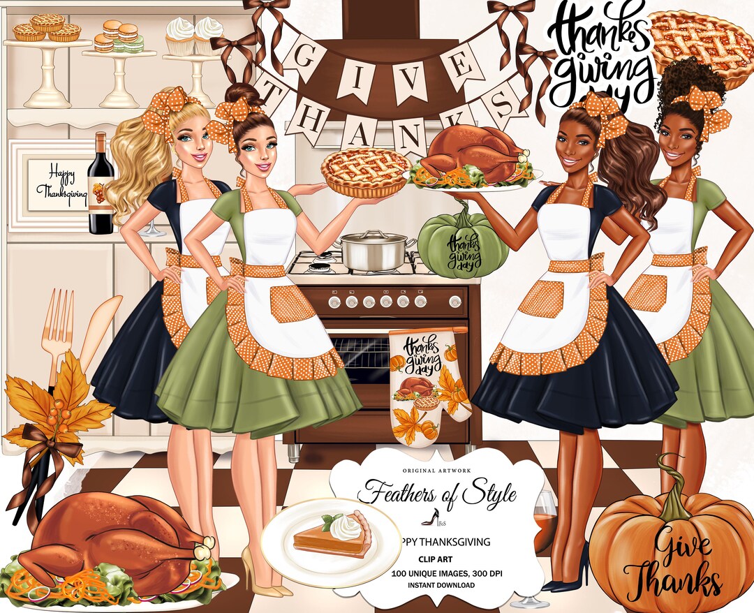 Thanksgiving Clipart, Cooking Clipart, Fall Planner Clipart, Fall ...