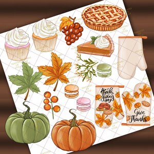 Thanksgiving Clipart, Cooking Clipart, Fall Planner Clipart, Fall ...
