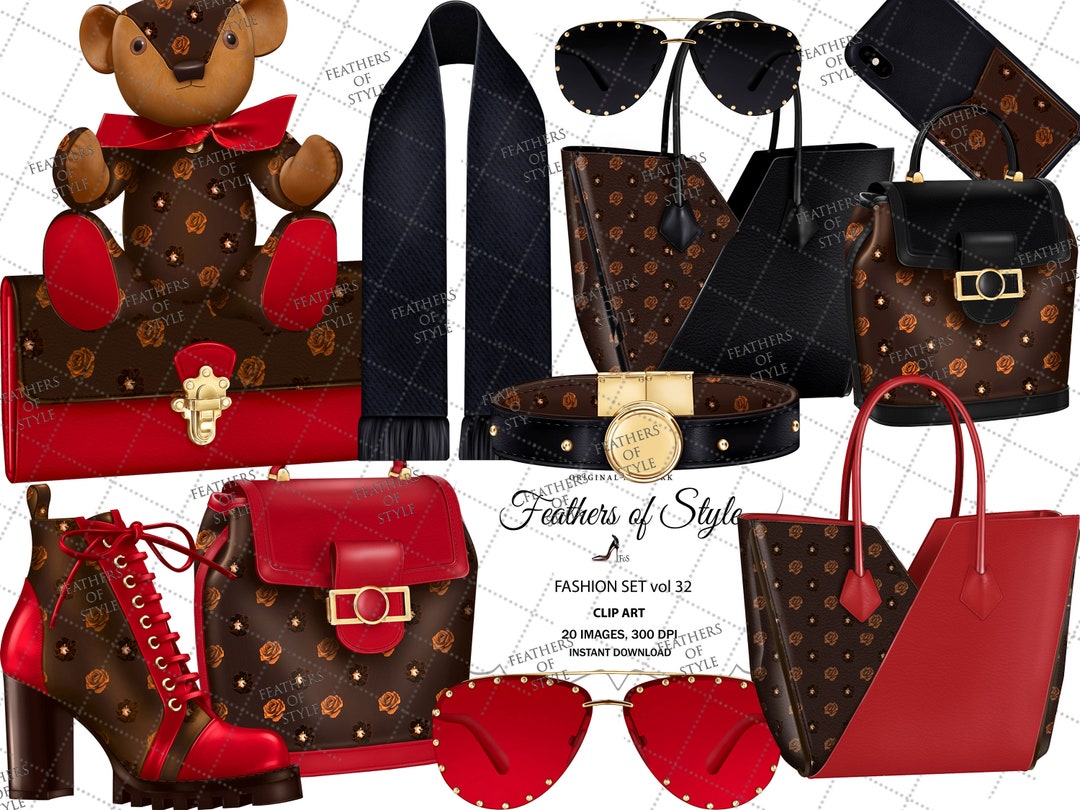 Fashion Set, Fashion Accessories Clipart, Planner Stickers, Accessories ...