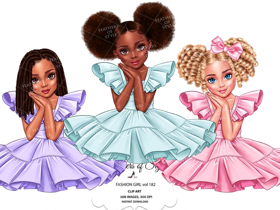 Girl Clipart, Children Clipart, Little Girl Clipart, School Girl ...