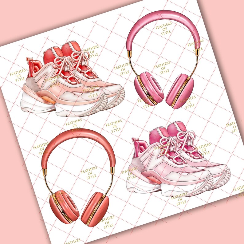 Fashion Accessories Clipart, Sport Accessories Clipart, Fashion Set ...