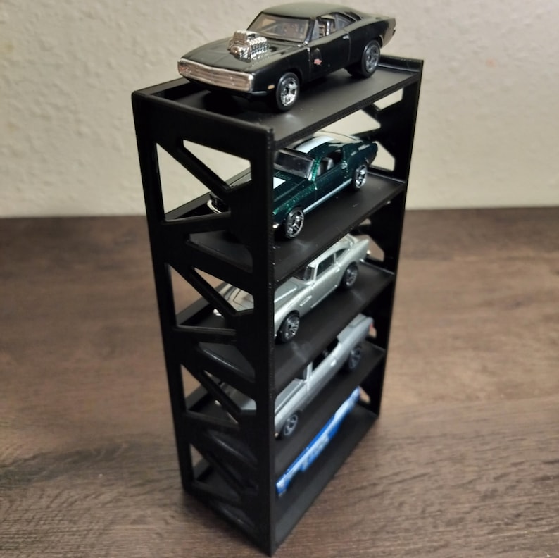 5-car Display Rack Shelf for 1:64 Scale Miniature Diecast Cars for ...