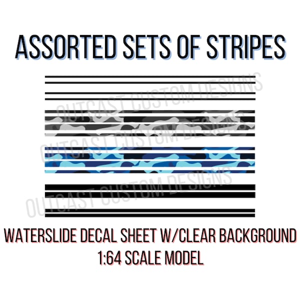 1/64 Scale Car Decals - Etsy