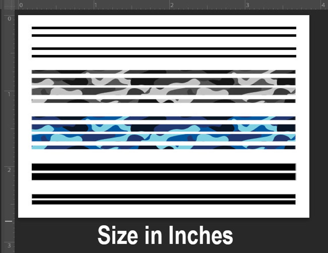 Unique Racing Stripes Miniature Waterslide Decals for Hot Wheels ...