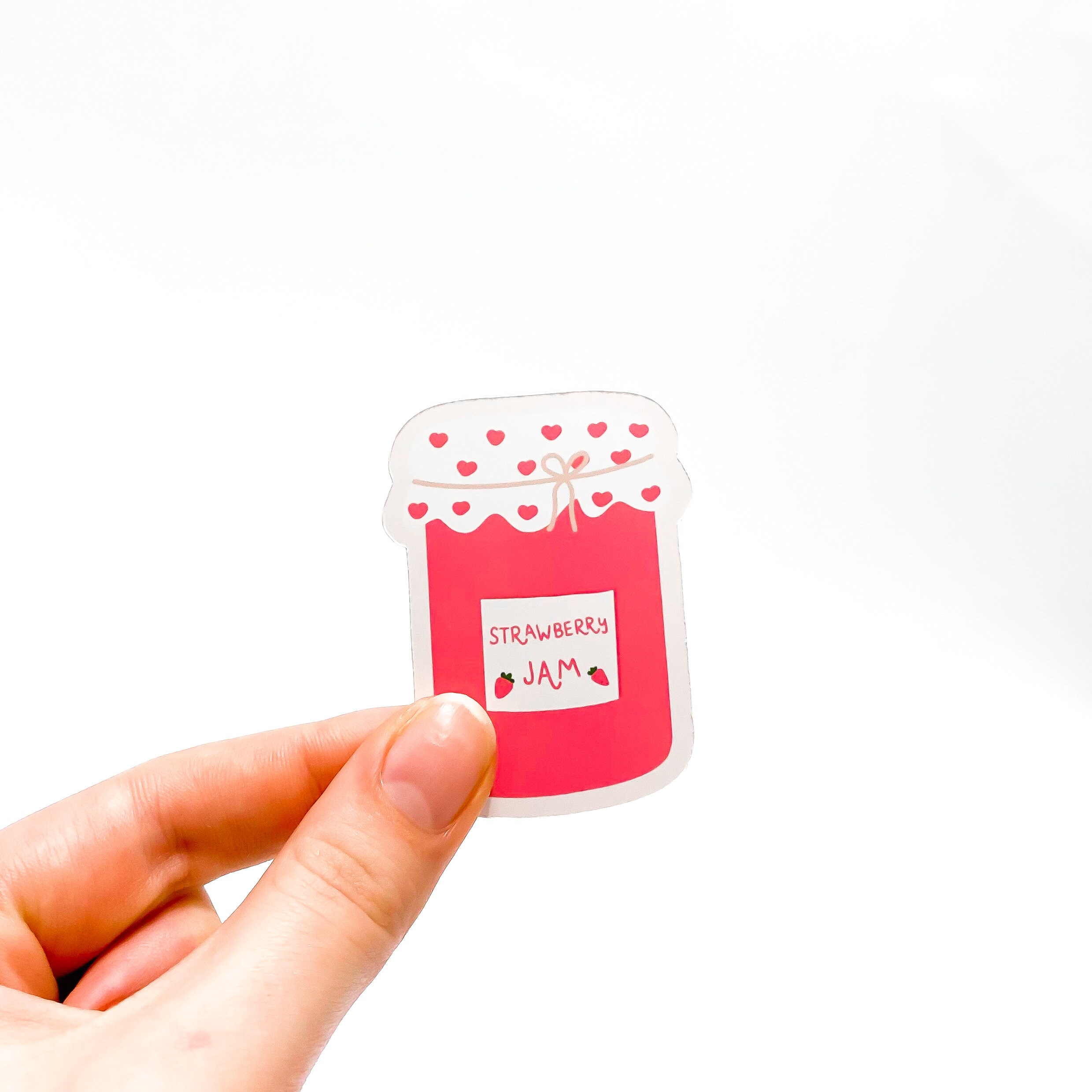 Strawberry Jam Sticker Cute Illustrated Jam/Jelly Die Cut | Etsy