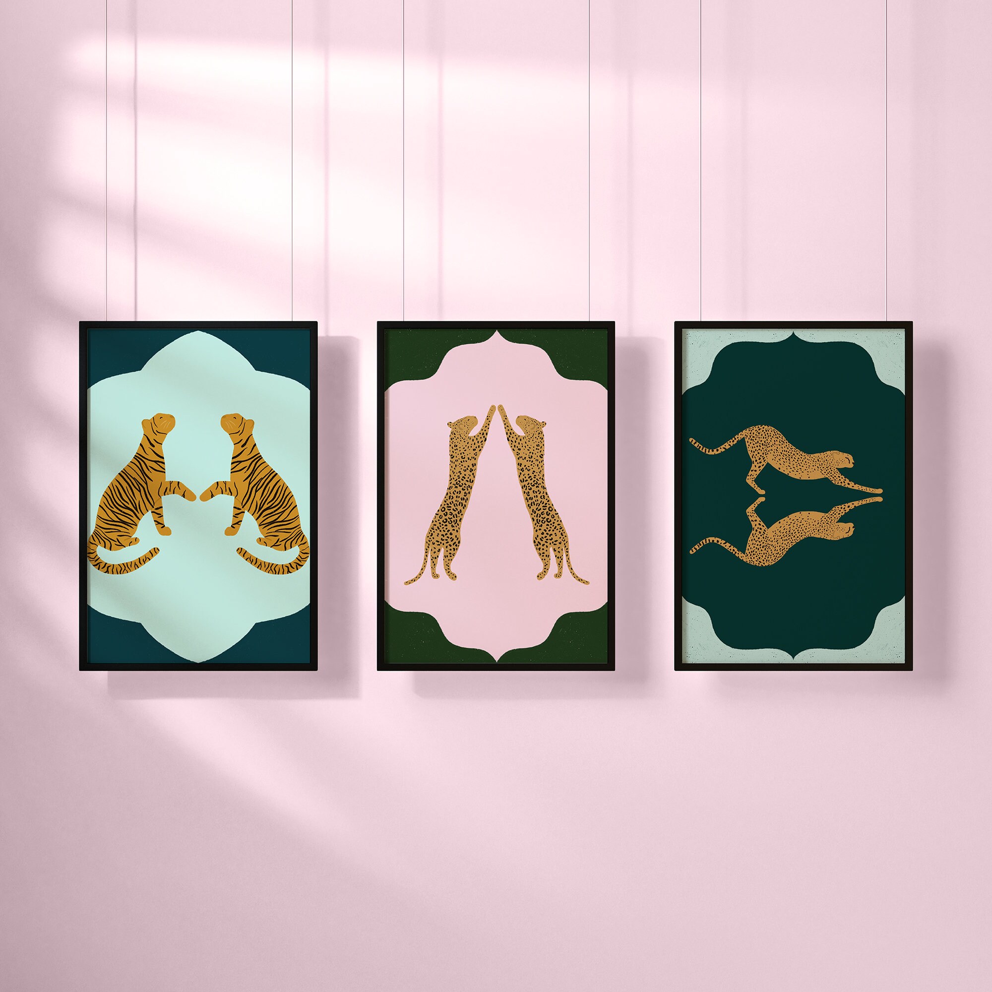 Big Cat Collection Set of 3 Art Prints save 20% Tigers - Etsy Australia